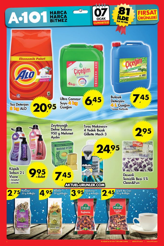 A101 5 Ocak 2017 Aktüel Ürünler Kataloğu | Aktüel Ürünler