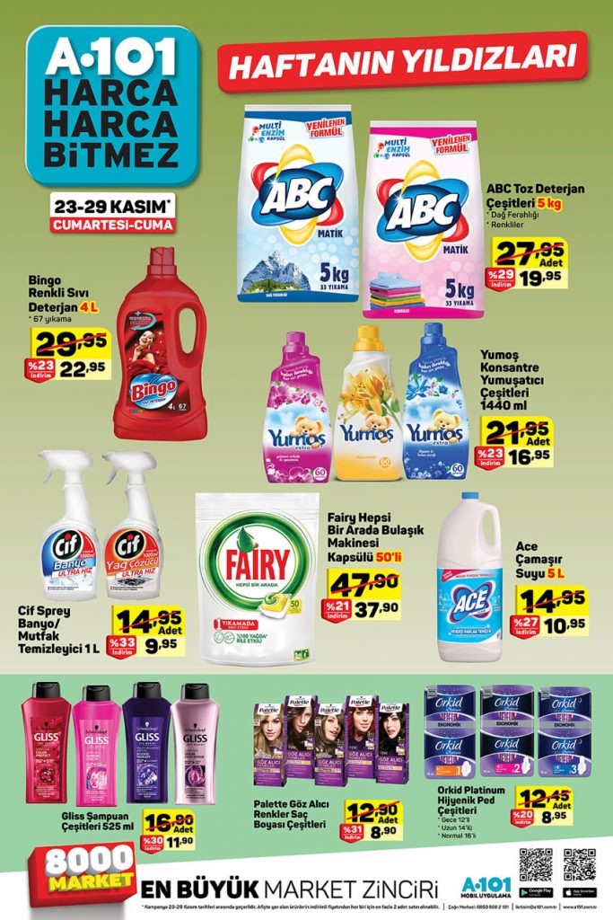 A101 23 Kasım 2019 Aktüel Ürünler Kataloğu | Aktüel Ürünler