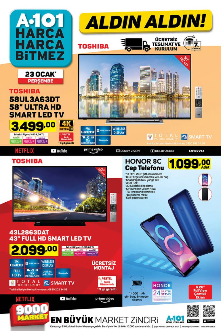 A101 23 Ocak 2020 Aktüel Ürünler Kataloğu | Aktüel Ürünler