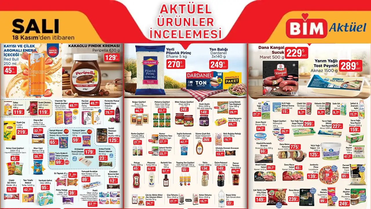 BİM 18 Kasım 2025 Aktüel Ürünler Kataloğu