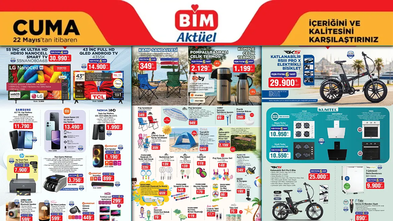 BİM 22 Mayıs 2026 Aktüel Ürünler Kataloğu